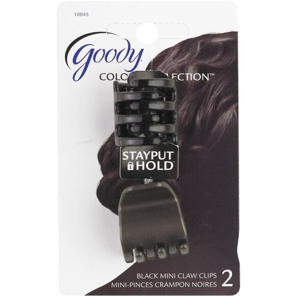 Goody | Hair | Goody Colour Collection Black Mini Claw Hair Clip With ...